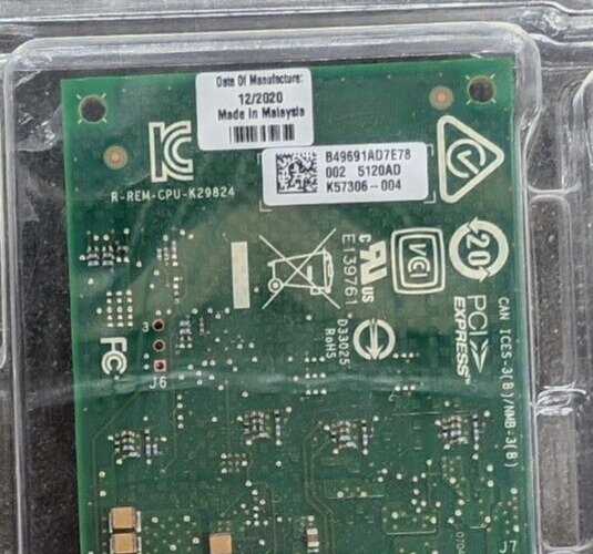 New, Dell, 1WYFT, Intel X710-T2L 2-Port 10Gbit RJ45 Ethernet Network ...