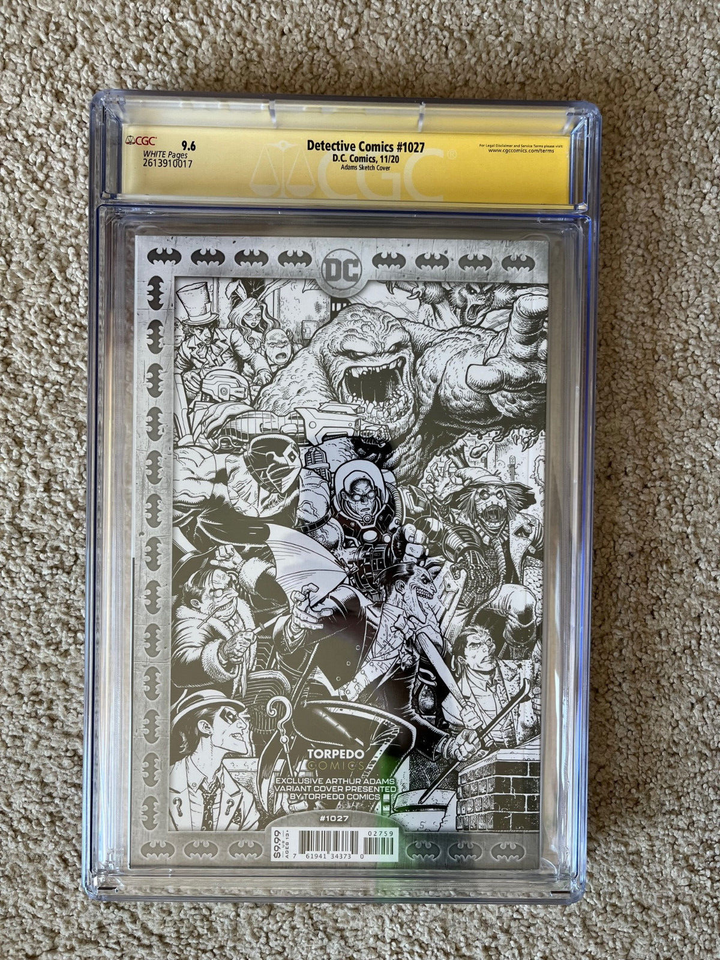 Detective Comics #1027 Variant Sketch Cover CGC SS 9.6 Signed By Arthur ...