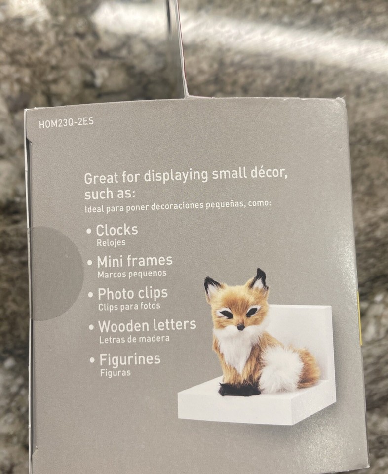 3M Command, 1 Pack of 2 Shelves, Quartz Color, Display Ledges, HOM23Q ...