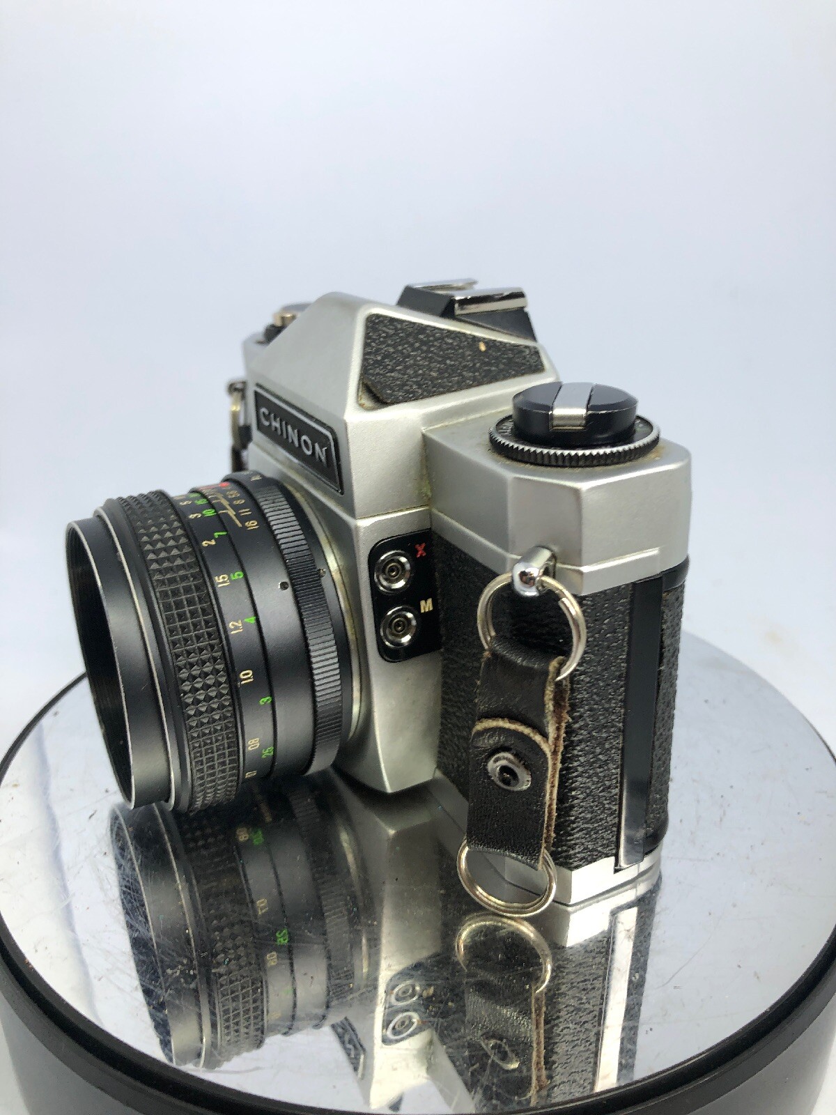 CHINON CS 35mm SLR FILM CAMERA WITH 2 Lenses 50mm,135mm+Bag+Manual#BB6 ...