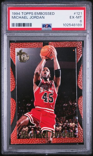 1994 TOPPS EMBOSSED #121 MICHAEL JORDAN PSA 6 | eBay