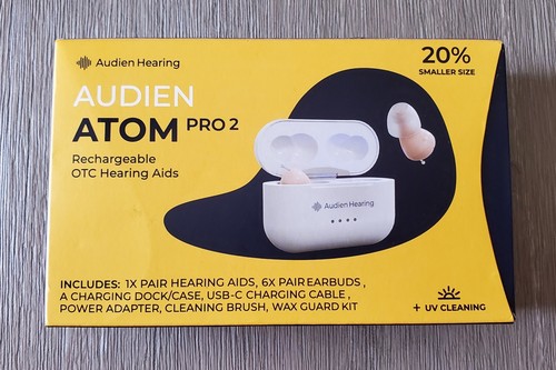 Audien ATOM PRO 2 Wireless Rechargeable OTC Hearing Aids. | eBay