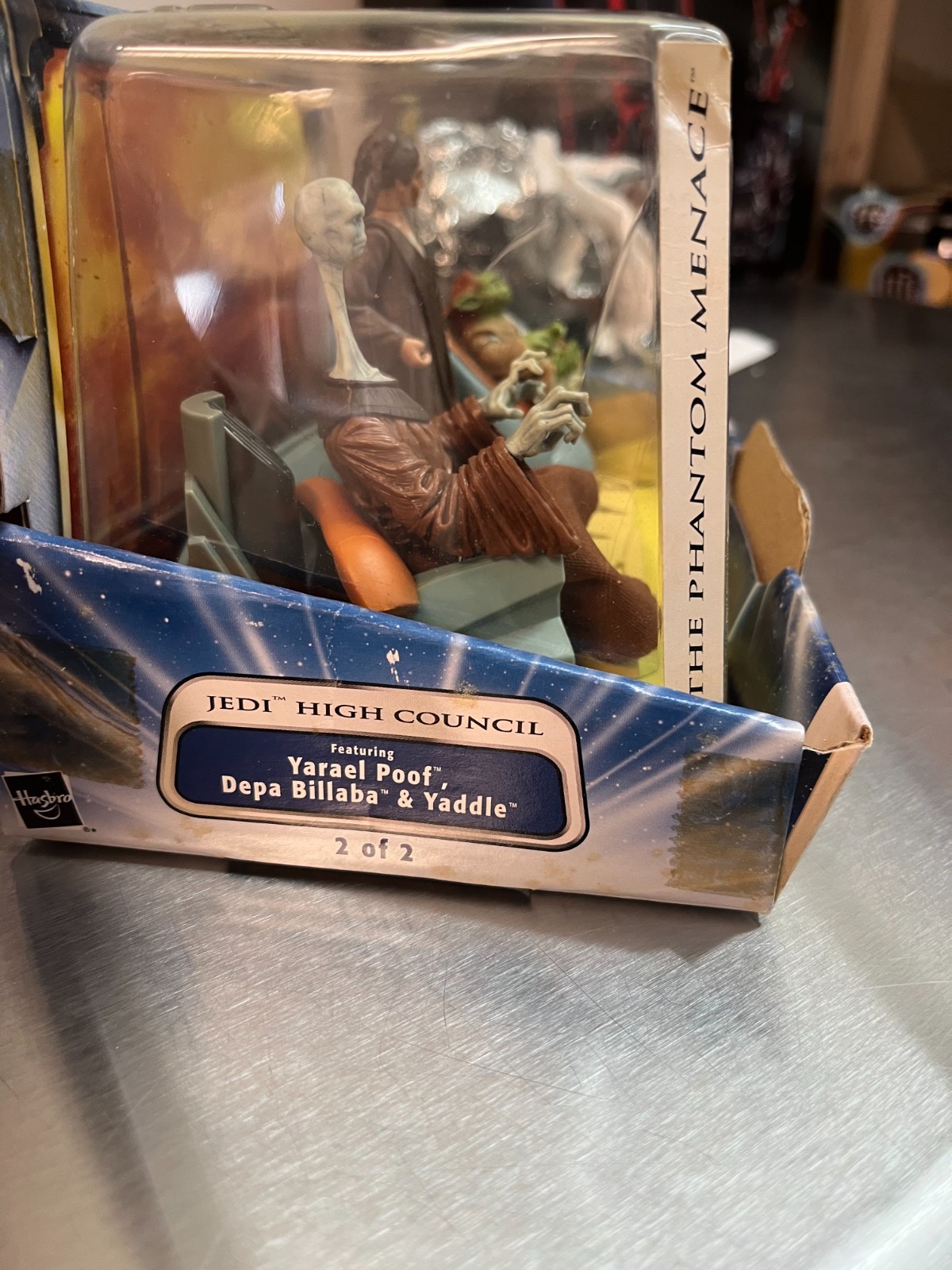 STAR WARS Hasbro Attack of the Clones Jedi High Council Scene Set #1 ...