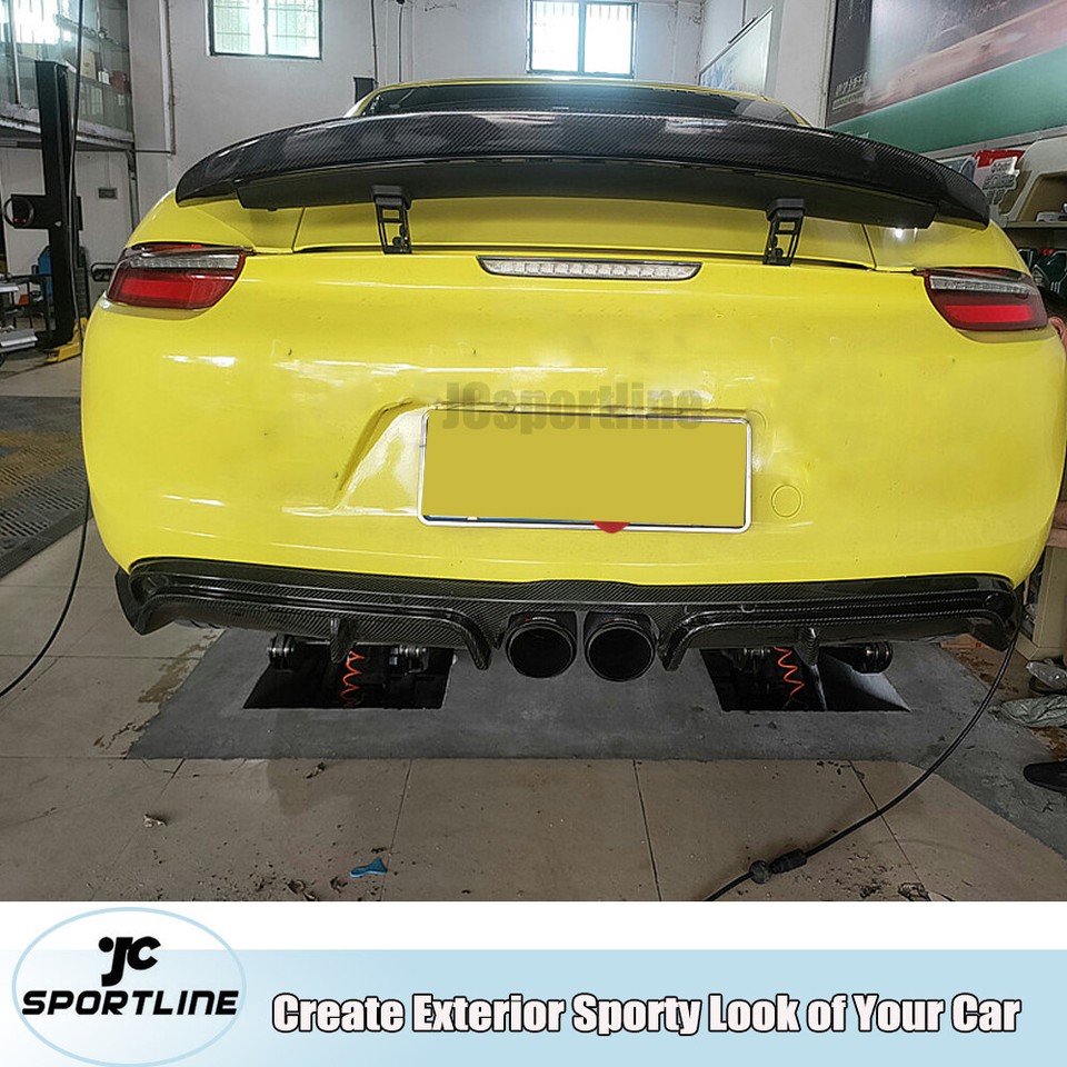 For Porsche 718 Boxster Cayman Coupe 13-16 Carbon Fiber Rear Trunk ...