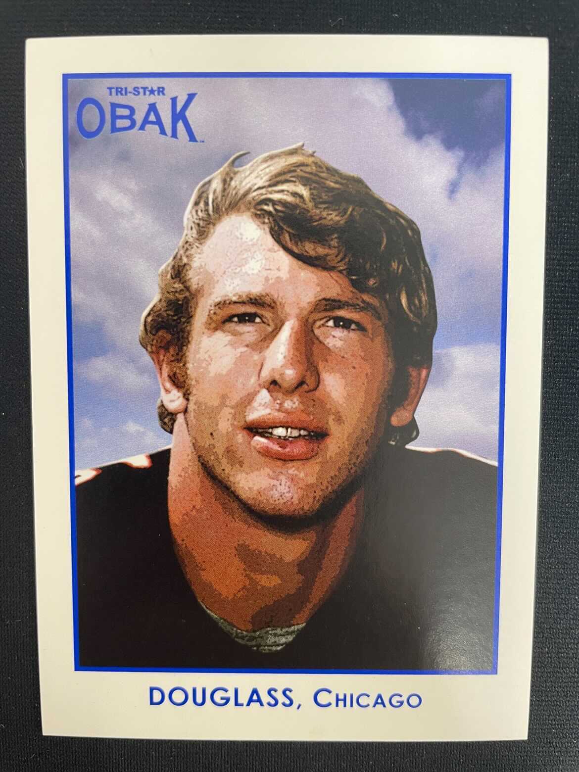 BOBBY DOUGLASS 2011 TRISTAR OBAK BLUE 4/5 1970'S CHICAGO BEARS LEGEND ...