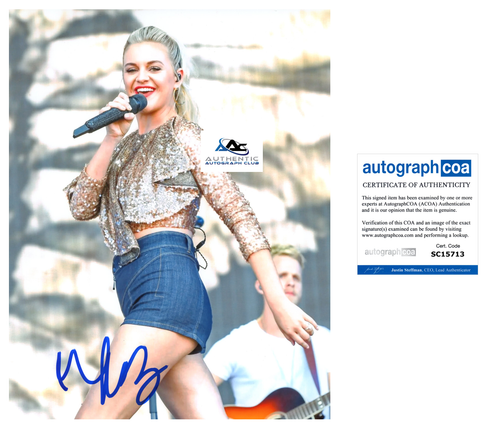 KELSEA BALLERINI AUTOGRAPH SIGNED 8x10 PHOTO COUNTRY MUSIC SINGER STAR ...