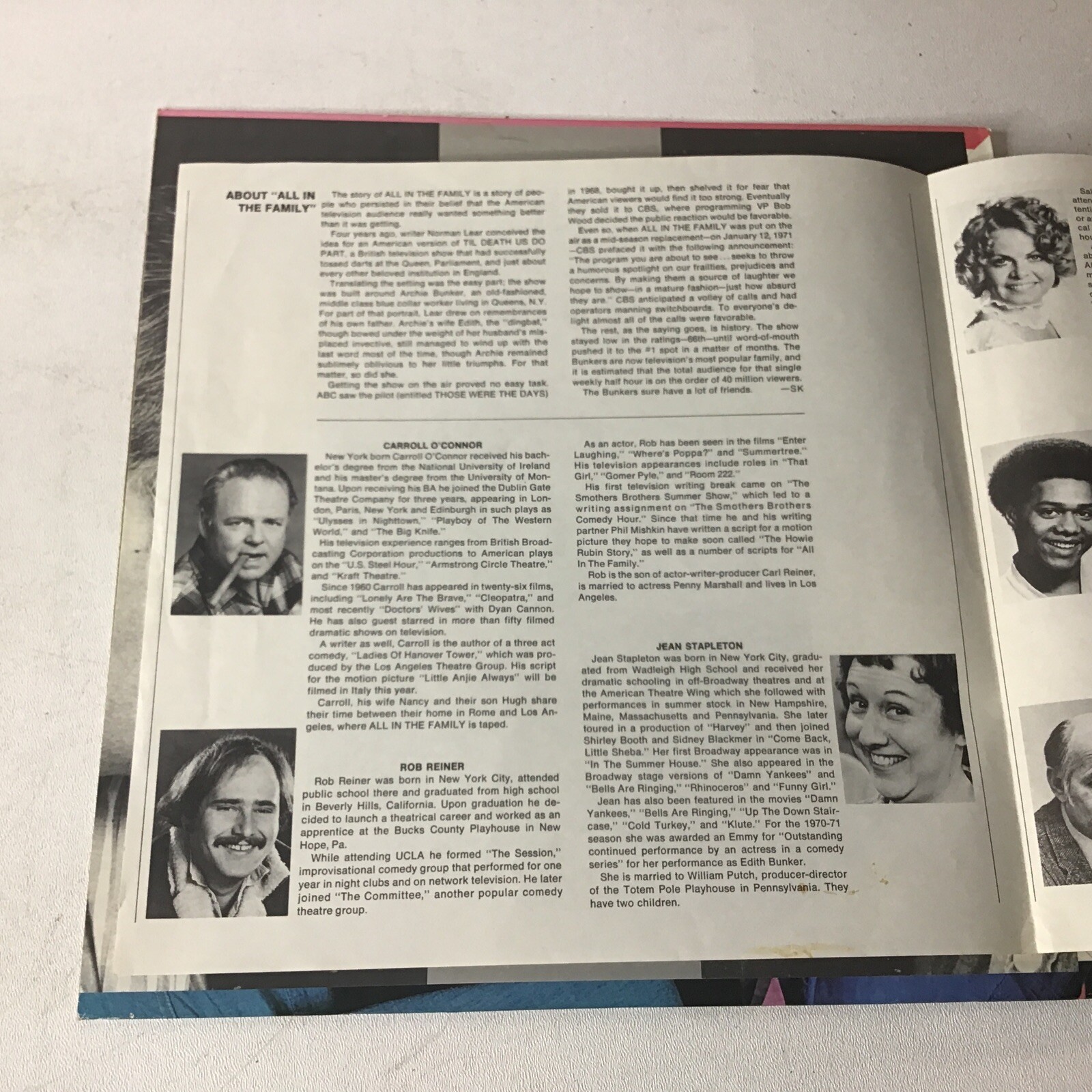 Archie Bunker- All In The Family - Record Album Vinyl LP - With Insert ...