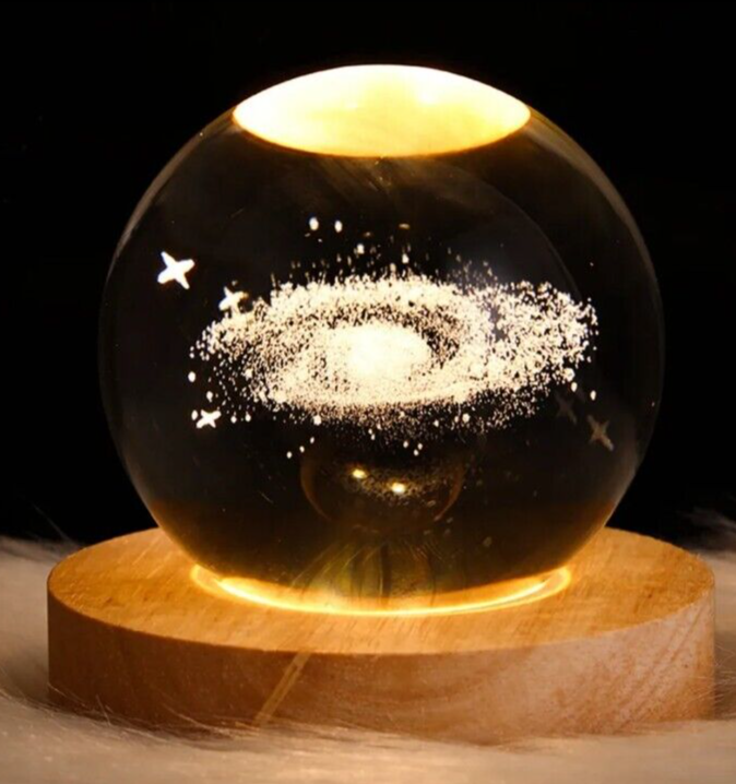 3D Crystal ball Planet Laser Engraved Solar System Globe Astronomy Gift ...