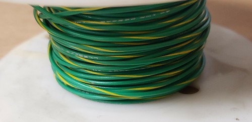 GREEN / YELLOW WIRE 22AWG, 300V (25FT) | eBay