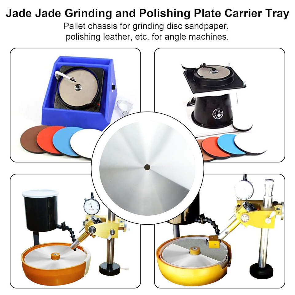 Aluminum Disc Master Base Lap Plate 8 x 1/2 Arbor Spindle Grinding Pad ...