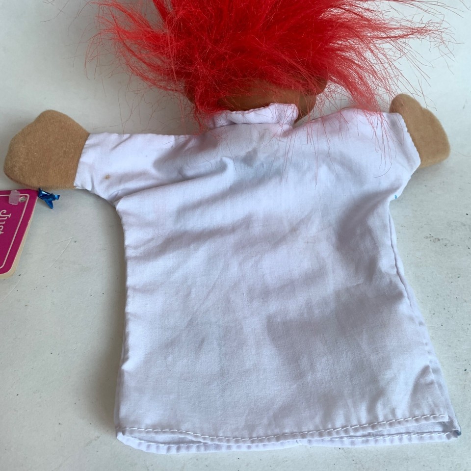 Russ Troll Vintage Puppet Doctor Red Hair White Coat | eBay