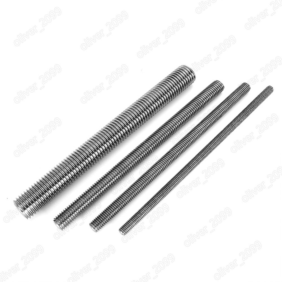 Titanium GR2 Threaded Rods Metric Thread Stud Bolts M3 M4 M5 M6 M8 M10 ...