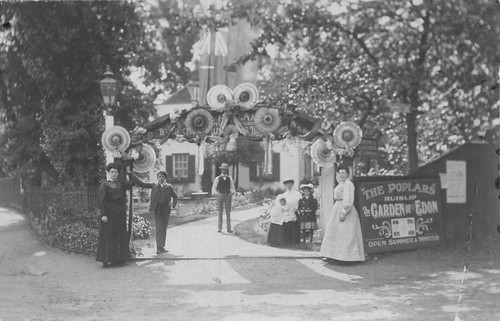 Carte Postale Ruislip " The Poplars " Entrée Animé Scène C 1909 | eBay