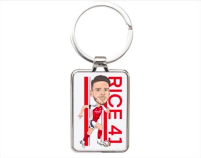 Arsenal Cartoon Declan Rice Fan Art Made Keyring | eBay