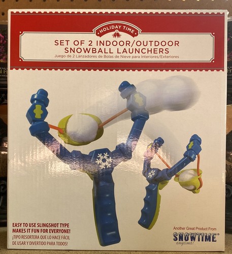 Snowtime Snowball Launchers w/4 Snowballs for Indoor / Outdoor NEW ...