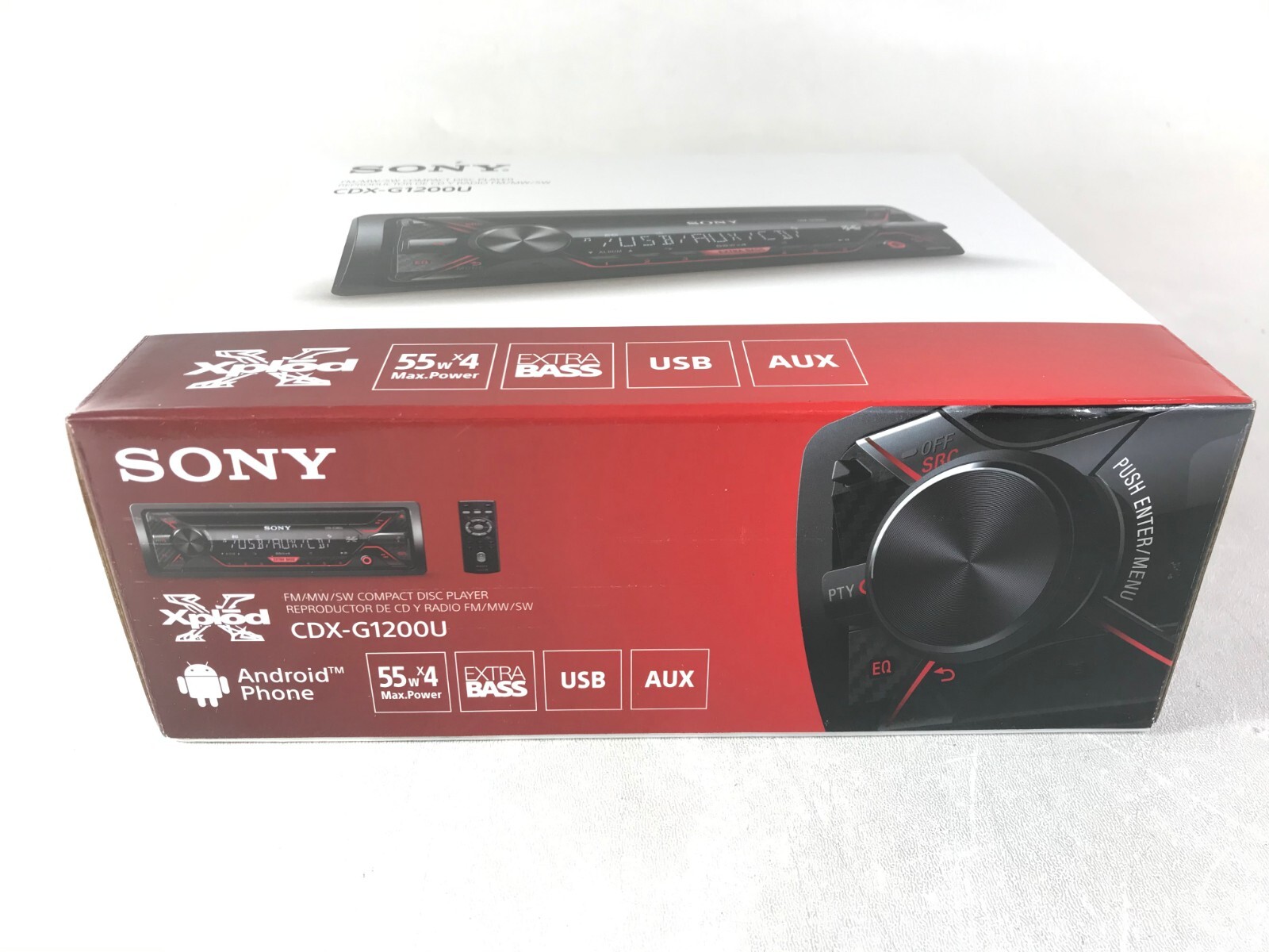 Sony CDX-G1200U CD Player Car Stereo iPhone Android MP3 USB Aux AM FM ...