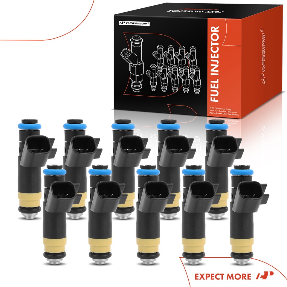 A-Premium 10Pcs Black Fuel Injector for Dodge Viper 2008-2010 2015-2017 ...