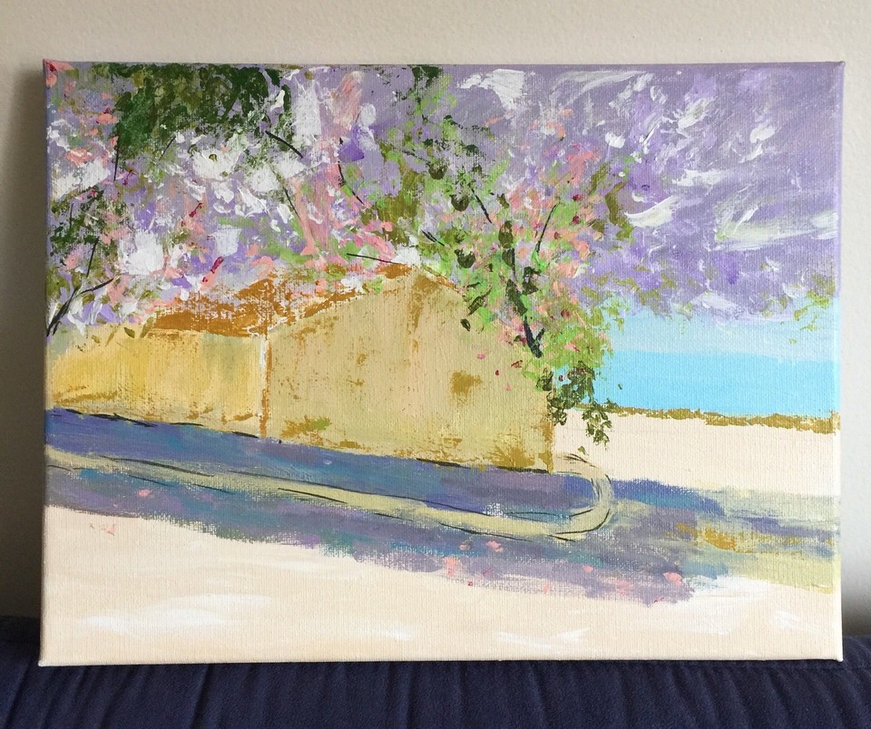 Original Acrylic Painting Landscape Small Format Art Modern Art | eBay