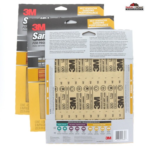 12 Sheets Wet / Dry Sanding Sand Paper 320 Grit ~ New | eBay