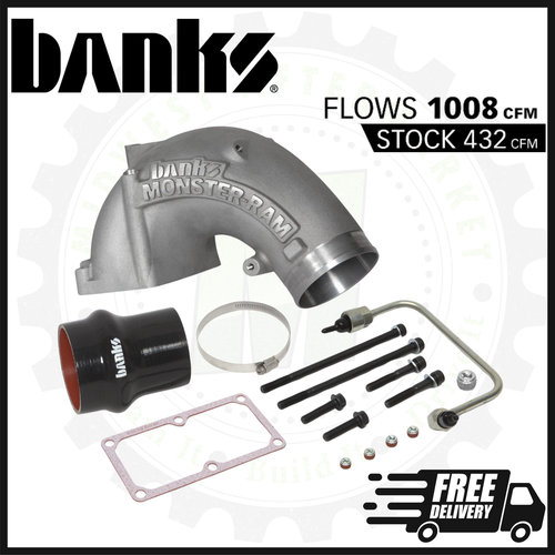 Banks Monster Ram Intake Elbow Kit 4" Inlet | Fits 07.5-18 Dodge Ram ...