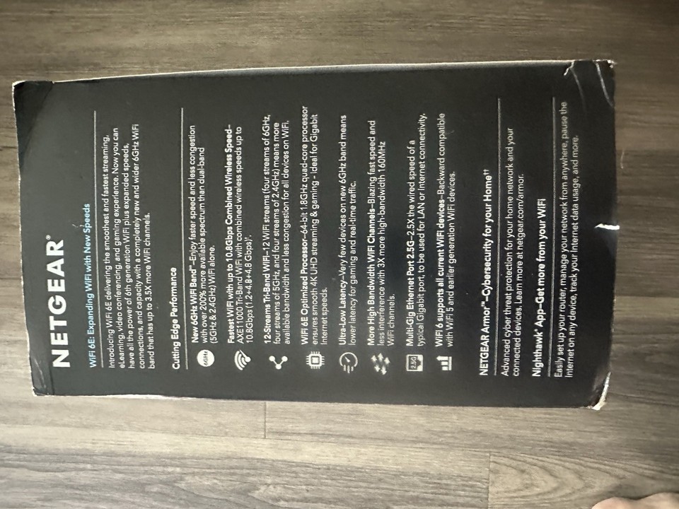 NETGEAR Nighthawk RAXE500 AXE11000 Tri-Band WiFi 6E Router & Arris ...