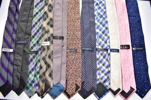 Lot of 5 100% Silk Designer Ties Men's Neckties Perry Ellis, Nautica ...