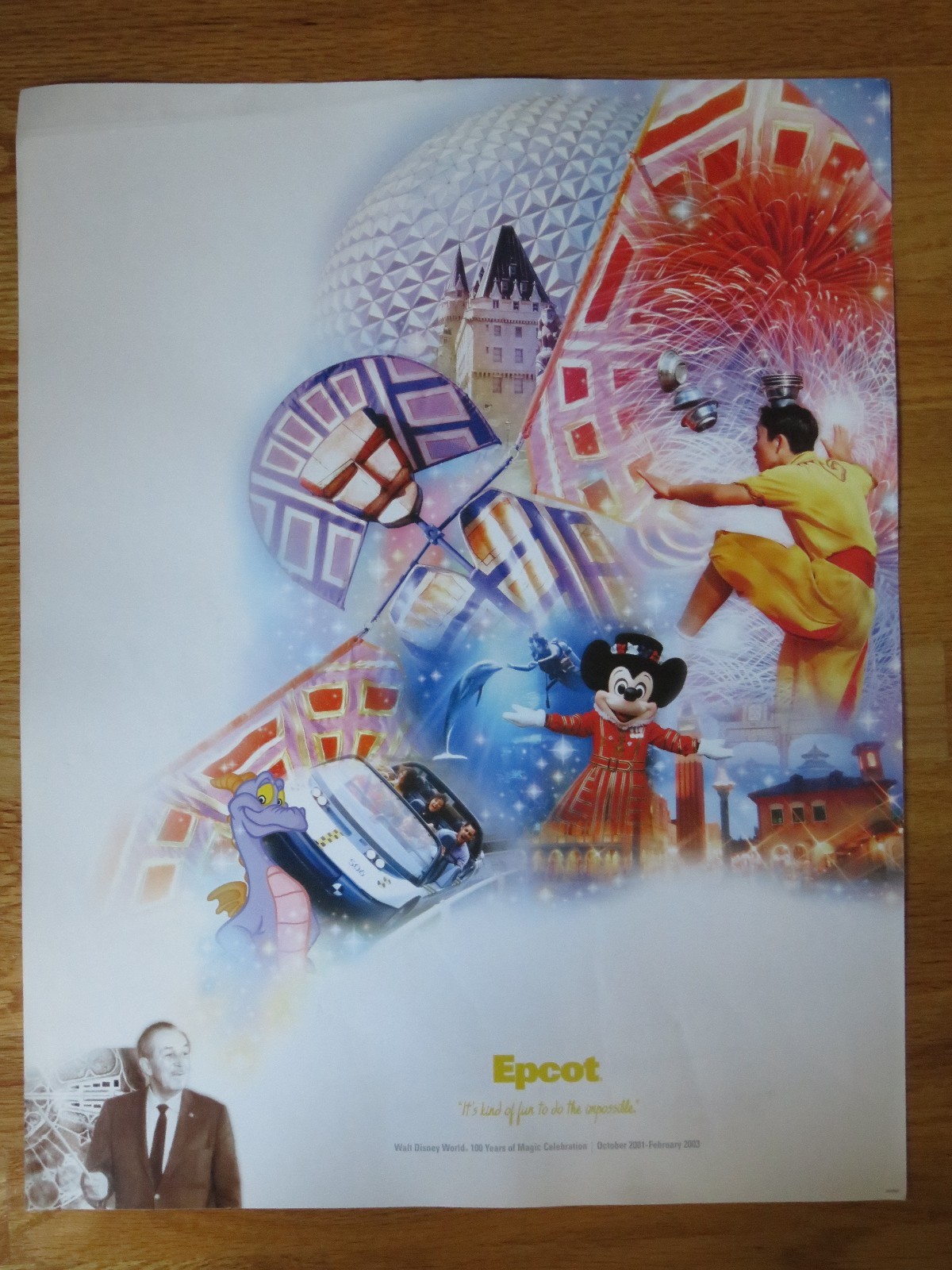 2003 Walt Disney World 100 Years of Magic Celebration EPCOT Poster ...