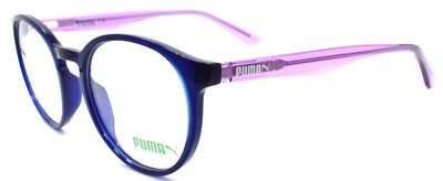 PUMA PE0035O 005 Eyeglasses Frames Round 50-20-145 Blue / Violet | eBay