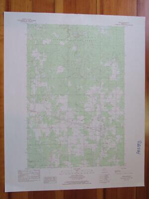 Ewen Michigan 1983 Original Vintage USGS Topo Map | eBay