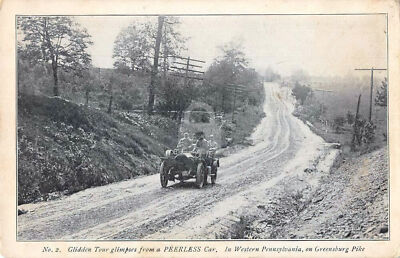 Pennsylvania Glidden Tour Peerless Car on Greensburg Pike Postcard Copy ...
