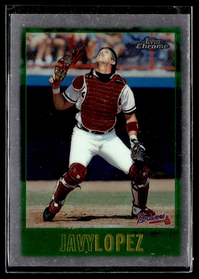 1997 Topps Chrome Baseball Card Javy Lopez Atlanta Braves #137 NM | eBay