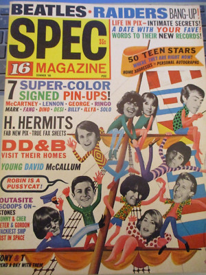 The Beatles, The Raiders, Sonny & Cher - 16 Spec Magazine 1966 | eBay