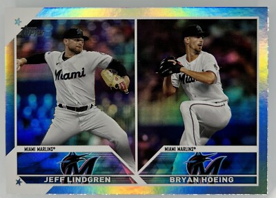 2023 Topps Update Rookie Combos Rainbow Foil Jeff Lindgren & Bryan ...