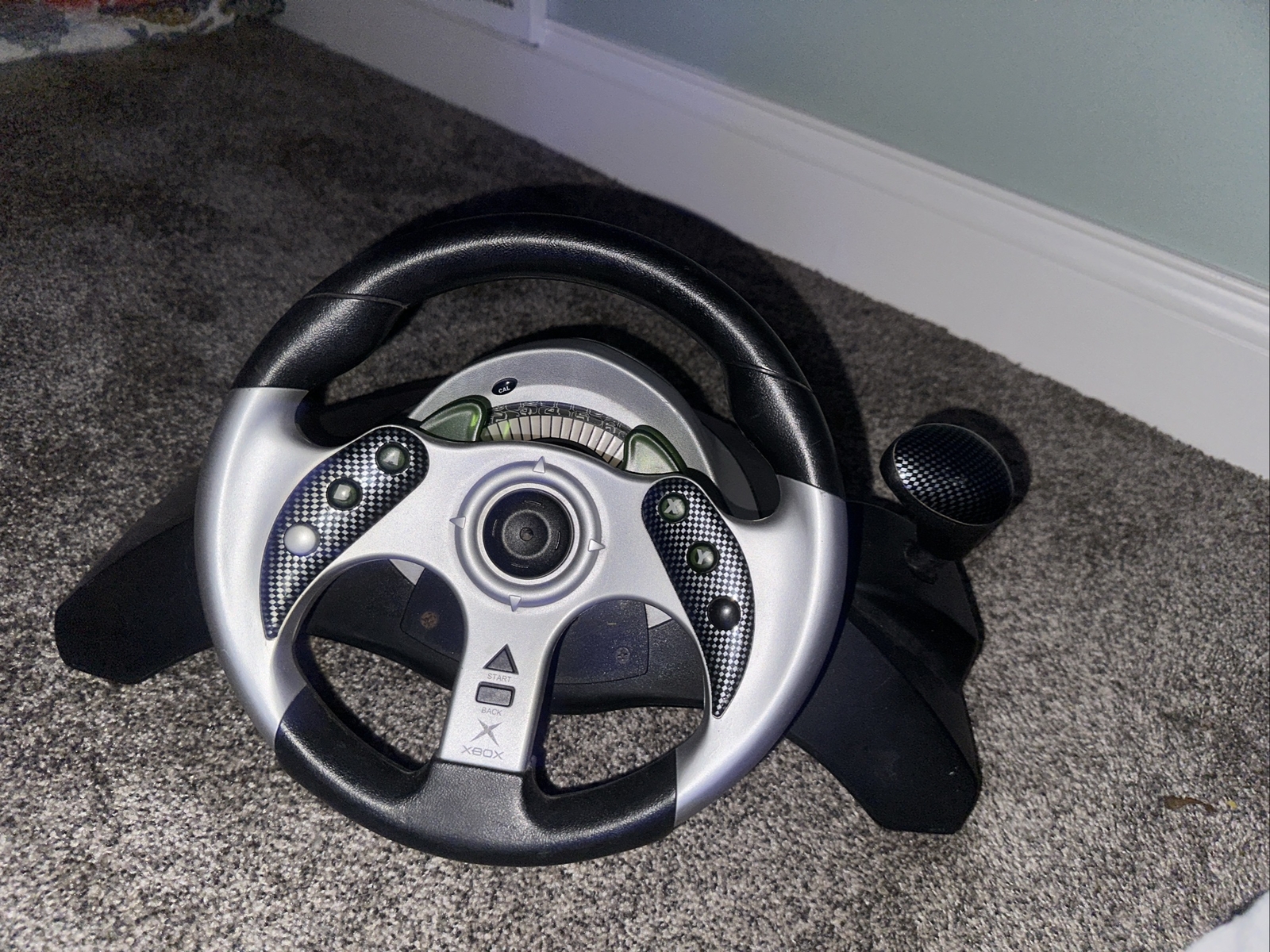Xbox Mad Catz MC2 AccuDrive Racing Steering Wheel And Pedals *NO BOX ...
