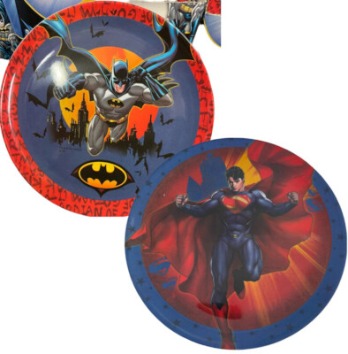 New Batman & Superman DC Comics 2013 Zak Designs 8" Melamine Dinner ...