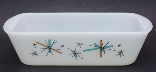 VTG GLASBAKE NORTH STAR ATOMIC LOAF BREAD PAN DISH J-522 13 | eBay