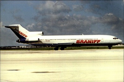Braniff B 727 airplane vintage aviation postcard p472 | eBay UK