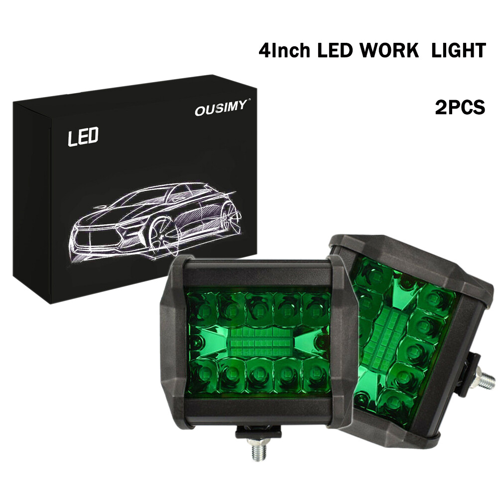4X 4” LED Work Light Flood Spot Driving Light Waterproof for Trailer ...