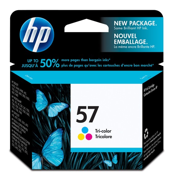 Genuine HP 57 Tri Color Ink Cartridge C6657ac Hp57 for sale online | eBay