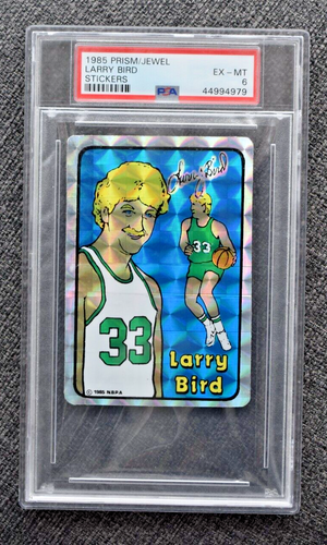 1985 Prism / Jewel Stickers Larry Bird PSA 6 EX-MT | eBay
