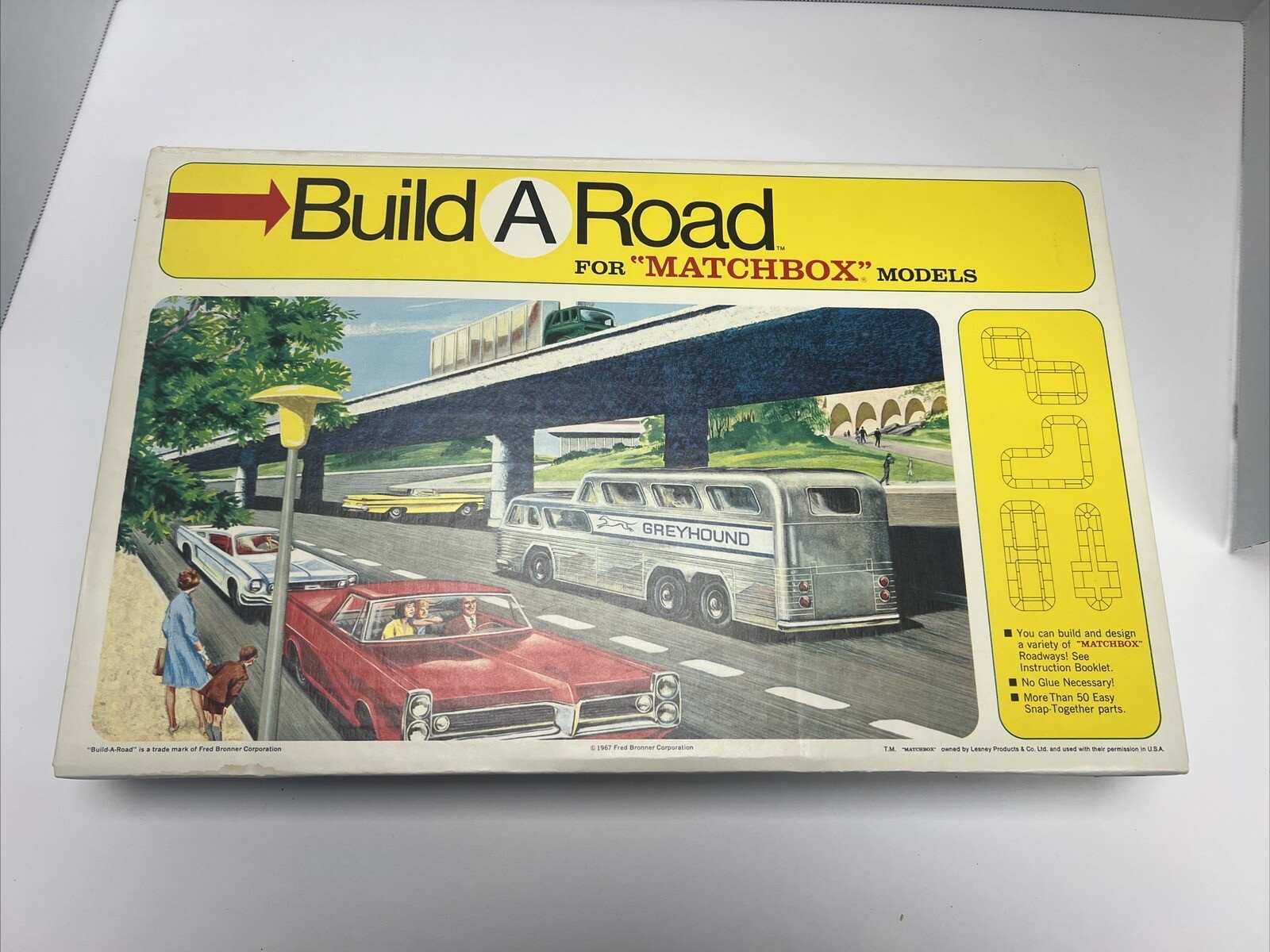 1967 SUPER MATCHBOX "Build A Road" for matchbox models IN ORIGINAL BOX ...
