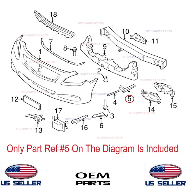 Infiniti Nissan OEM 08-13 G37 Front Bumper-side Mount Bracket Right ...