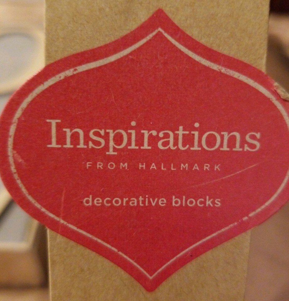 Inspirations Noel Decorative Blocks By Hallmark | eBay