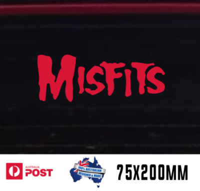 Misfits Windshield Windscreen Laptop Sticker Decal RED | eBay Australia