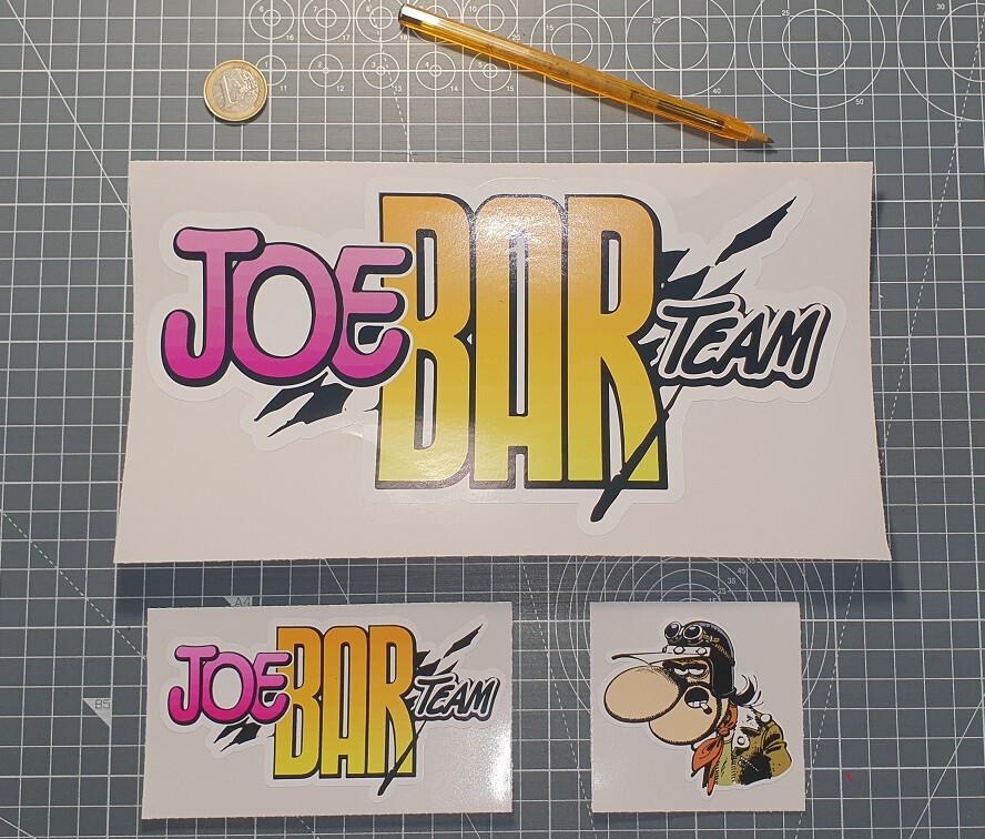 lot 3 stickers autocollant joe bar team | eBay