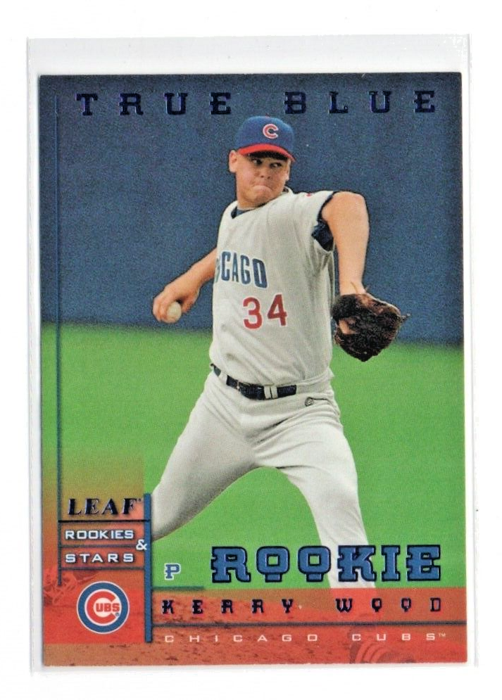1998 Leaf Rookies & Stars True Blue #/500 Kerry Wood #197 CHICAGO CUBS ...