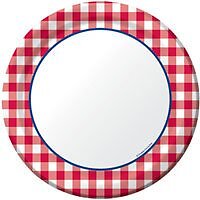 Gingham Fun BBQ Cookout Picnic Summer Theme Party 7" Paper Dessert ...