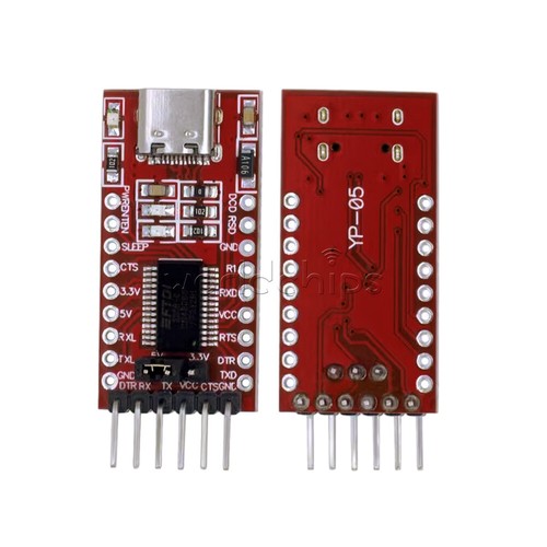 FT232RL FTDI USB 3.3V 5.5V to TTL Serial Adapter Module Type-C for ...
