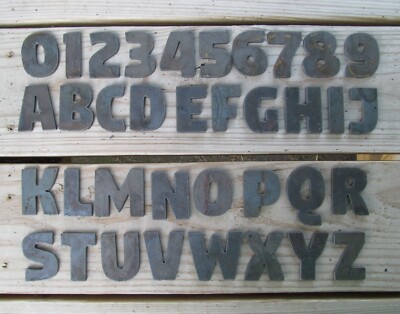 2" Tall Rustic Metal Letters A-Z and Numbers 0-9, 11 gauge | eBay
