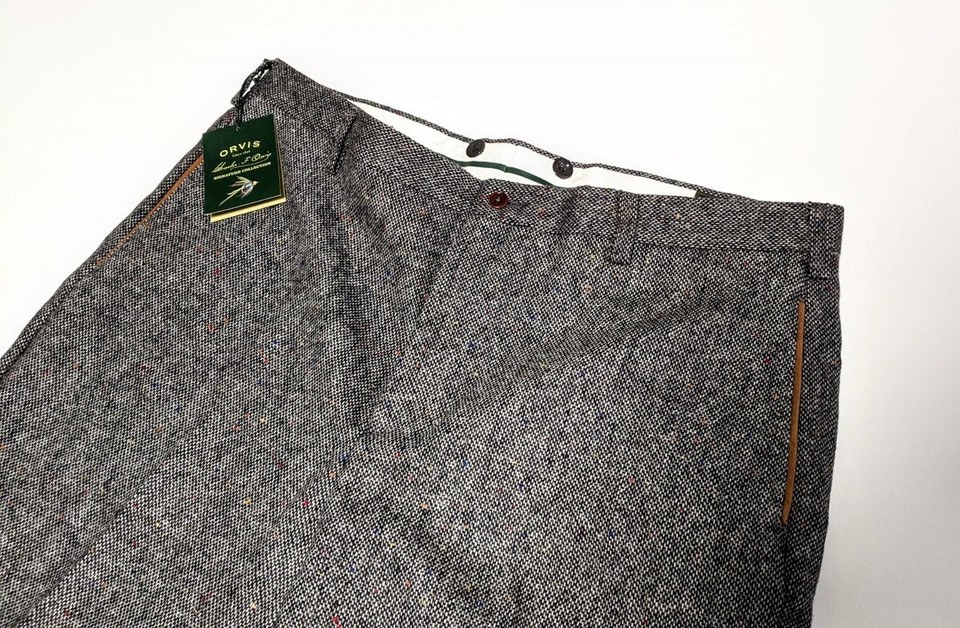 Orvis Signature Donegal Tweed Pants Charcoal 42x27/29 in | eBay